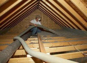 Adding Cellulose Over Old Garage Ceiling Batts - Cellulose Insulation ...